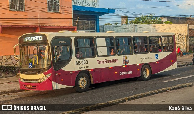 Transurb AE-003 em Belém por Kauê Silva - ID:10647200 - Ônibus Brasil